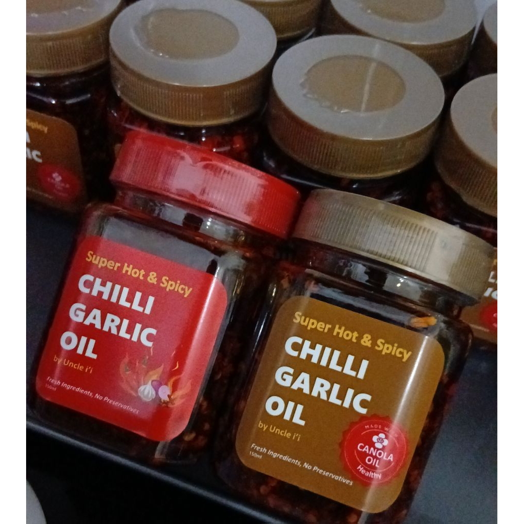 Jual Chilli Garlic Oil by Uncle i'i/Original dan Canola Oil 180 ml ...