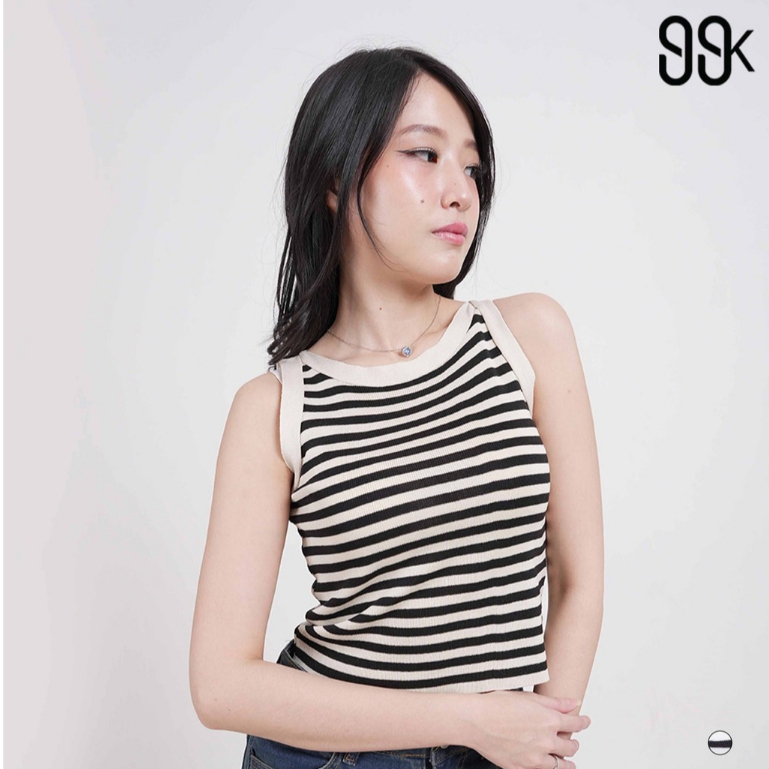 Jual 99kOUTLET Tank Top Cropped Round Neck Tanpa Lengan 2281 | Shopee ...
