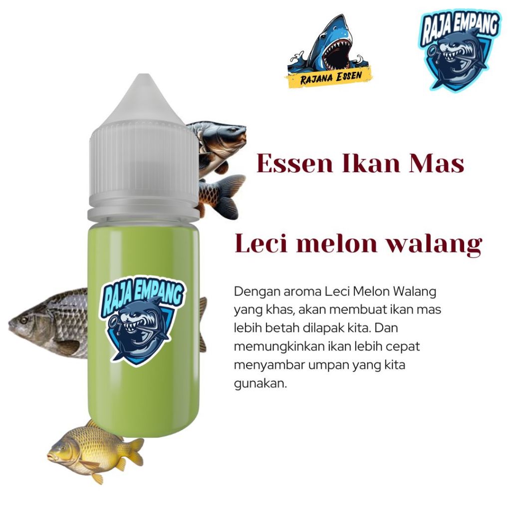 Jual Raja Empang - 30 ml Essen ikan mas LECI MELON WALANG buat harian ...