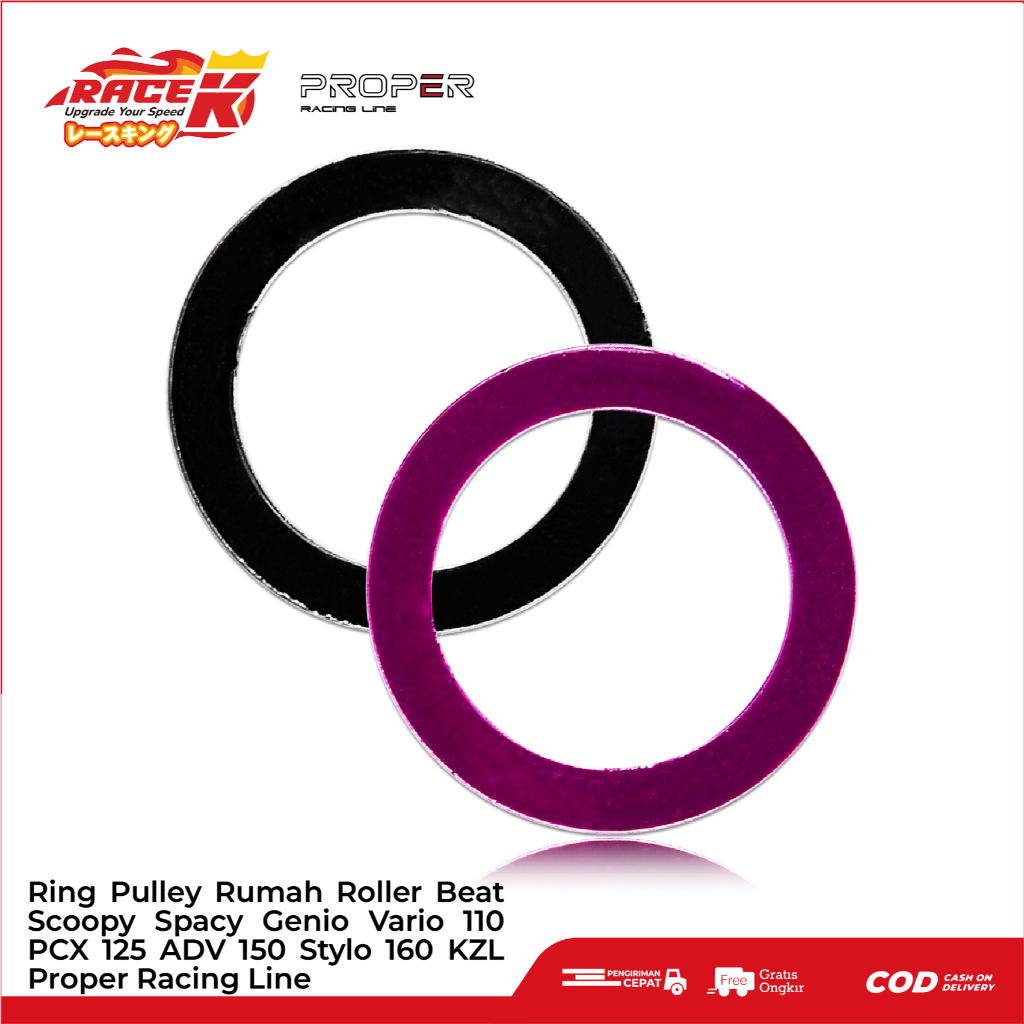 Jual PROPER Ring Pulley Puli Rumah Roller Magic Washer Honda BeAT Vario ...