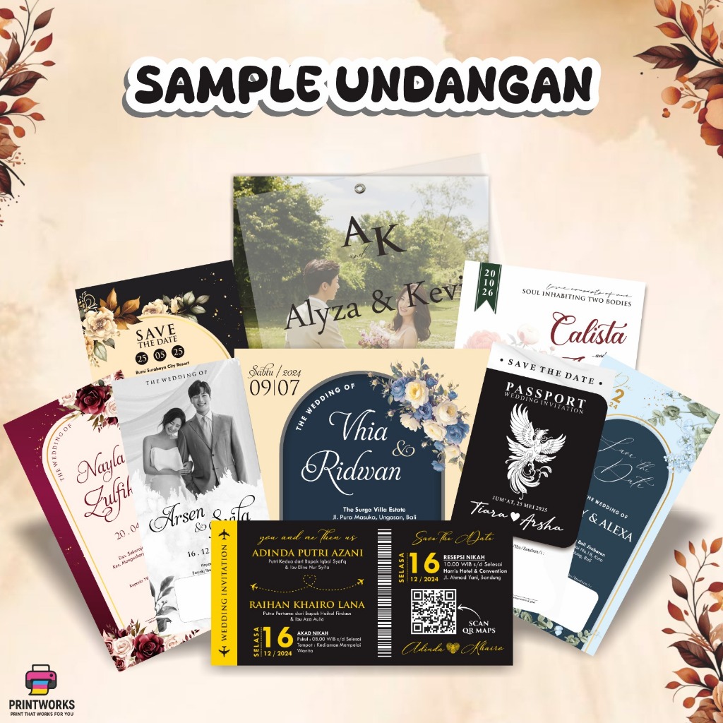 Jual SAMPLE UNDANGAN PERNIKAHAN - SAMPLE PRODUK UNDANGAN NIKAH ...