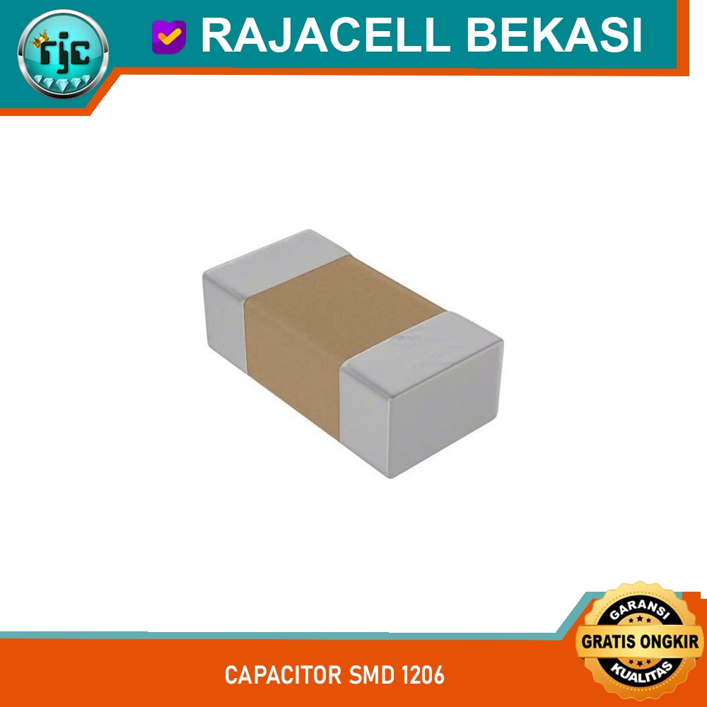 Jual Kapasitor SMD 1206 MLCC Ceramic Capacitor 1pF - 47uF 50V Chip ...