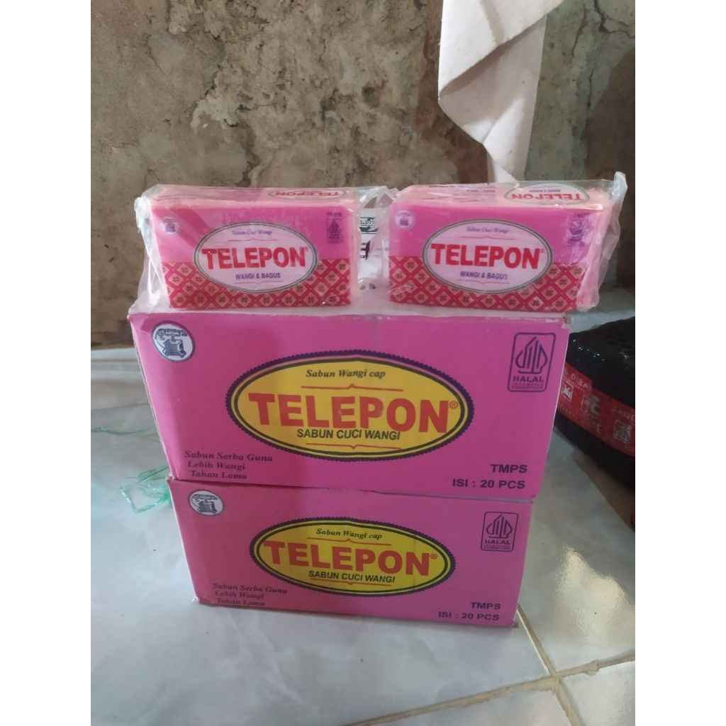 Jual Sabun batang cap telepon warna pink isi 2 pcs | Shopee Indonesia