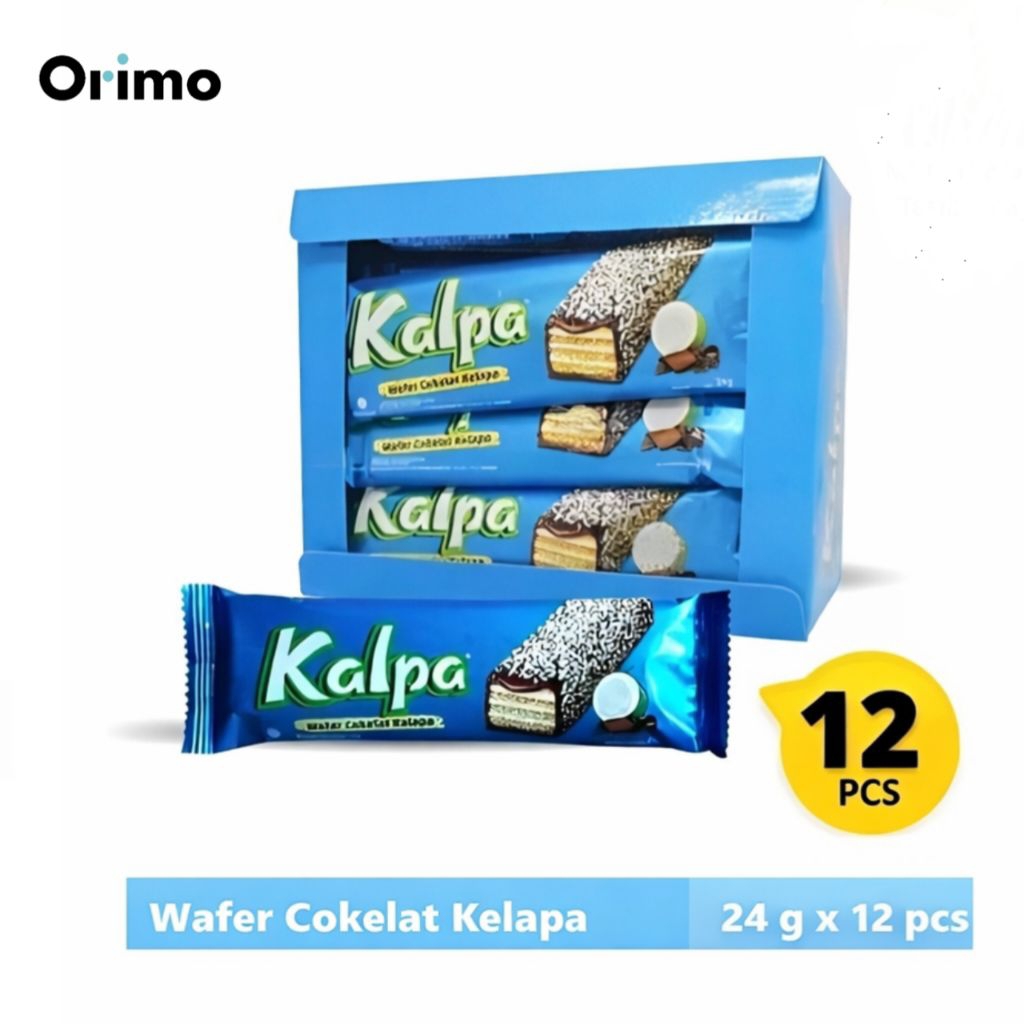 Jual Wafer Cokelat Kelapa Kalpa Box 24gr (Isi 12 Pcs) | Shopee Indonesia