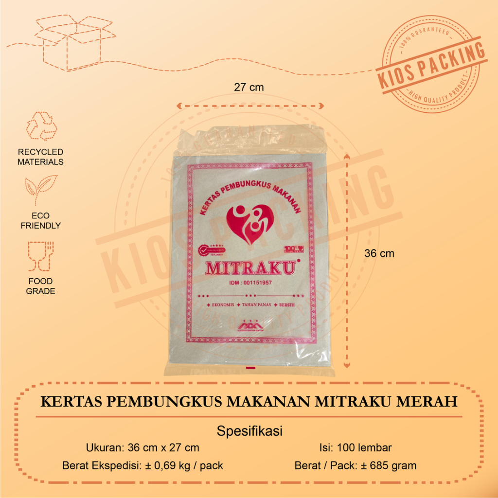 Jual Harga Kertas Nasi Terlengkap & Harga Terbaru Juni 2026 | Shopee ...