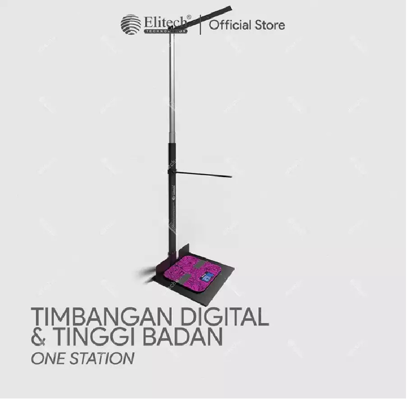 Jual ELITECH Timbangan Badan Digital dan Tinggi Badan One Station ...