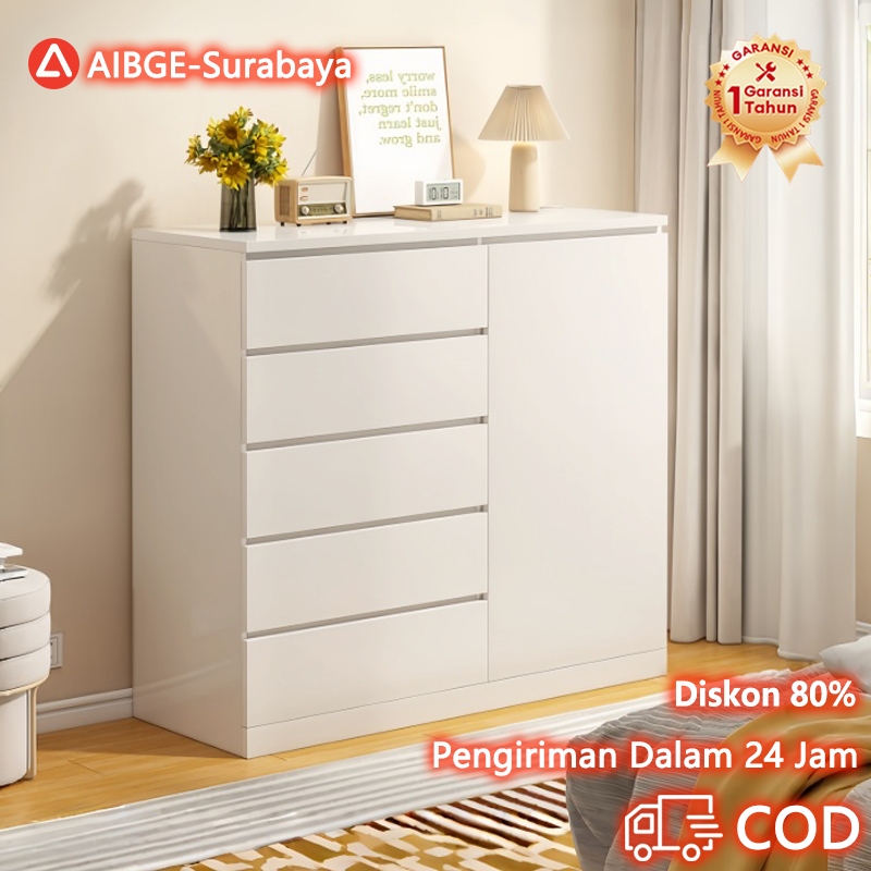 Jual [Surabaya Express]Lemari Laci Kayu Chest Drawer Minimalis Lemari ...