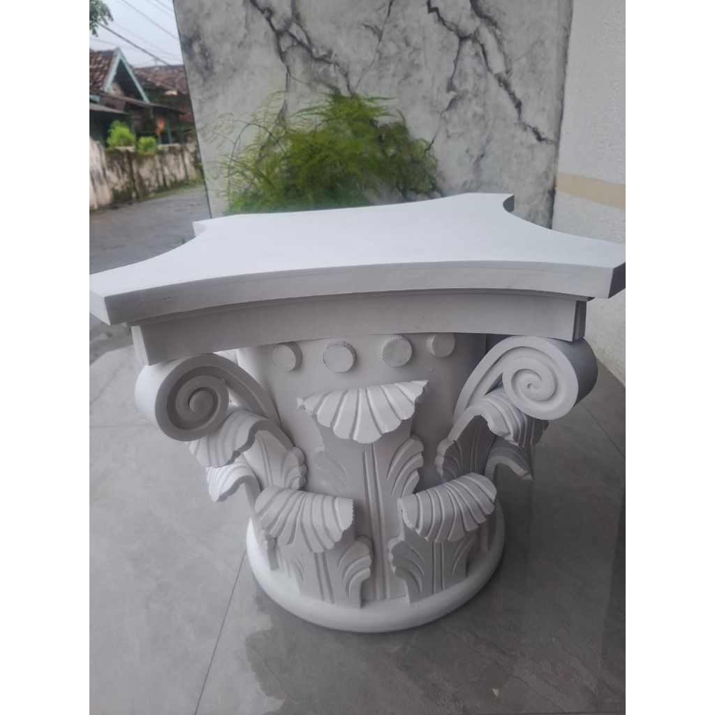 Jual kepala pilar dekorasi pelaminan bahan spon karet diameter 30cm ...