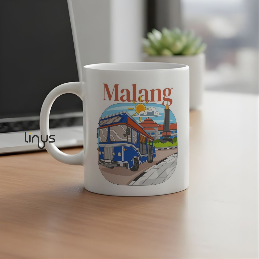 Jual Mug Iconic Kota Malang Indonesia Gelas Souvenir Khas Malang ...