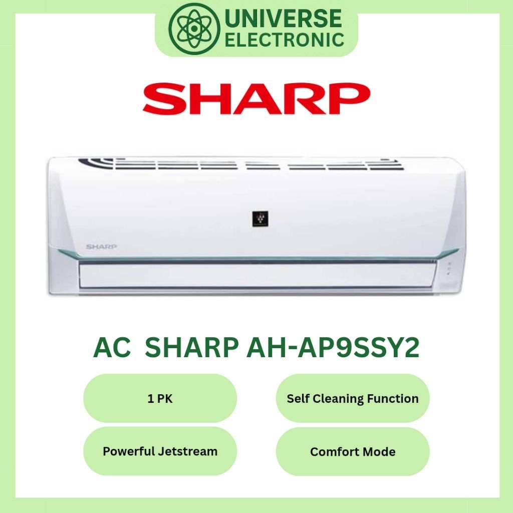 Jual AC SPLIT SHARP AH-AP9SSY2 JET STREAM PLASMACLUSTER 1 PK | Shopee ...