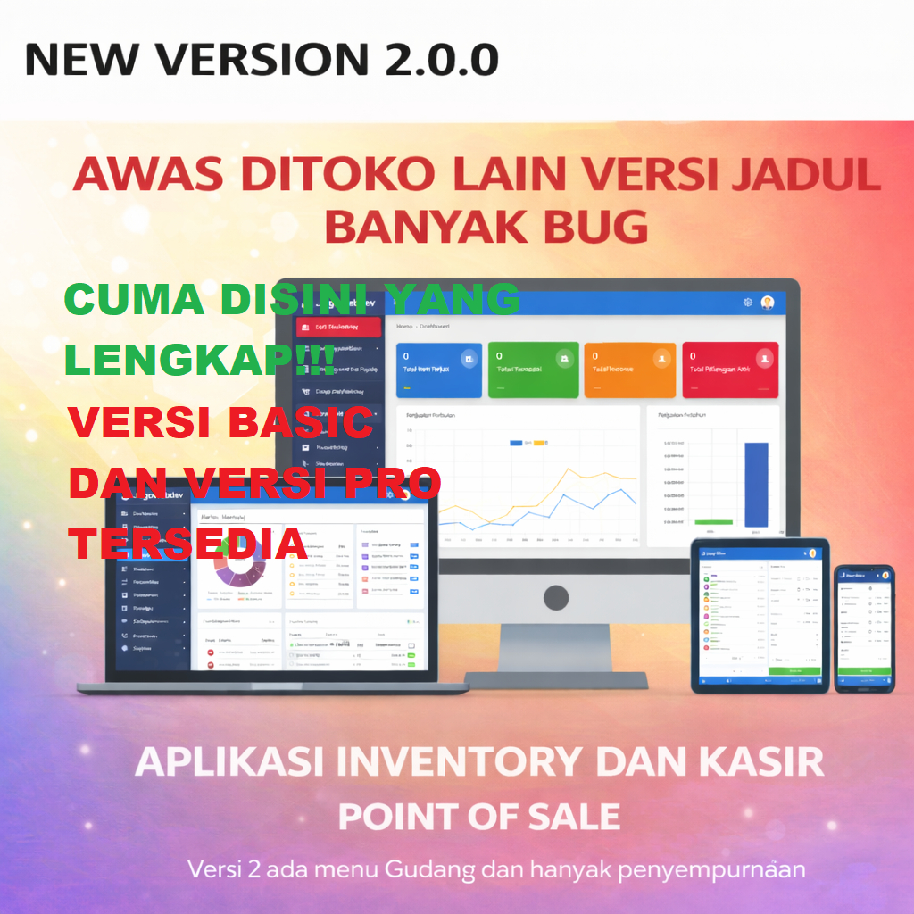 Jual Software Aplikasi Kasir Toko Berbasis Web Dengan PHP dan MySQL NEW ...