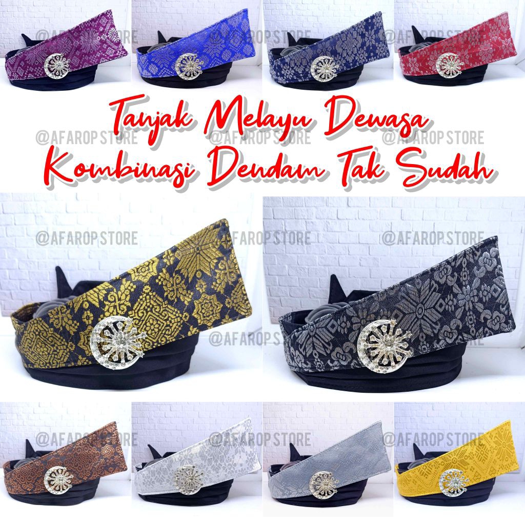 Jual TANJAK/TENGKOLOK/DESTAR PREMIUM ASLI MELAYU | MODEL KOMBINASI ...