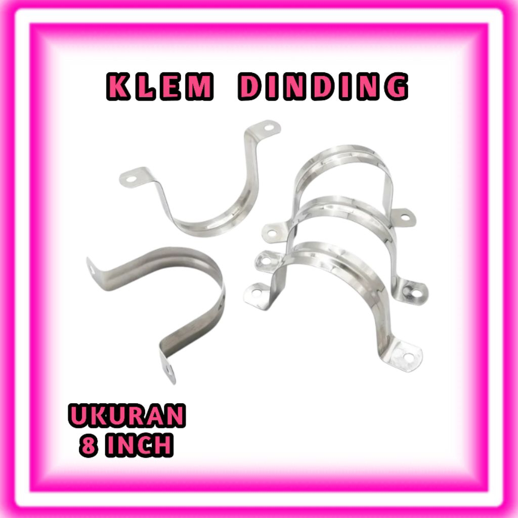 Jual Klem Omega Ukuran 8 Inchi Clmps Omega Bahan Galvanis Kleman ...