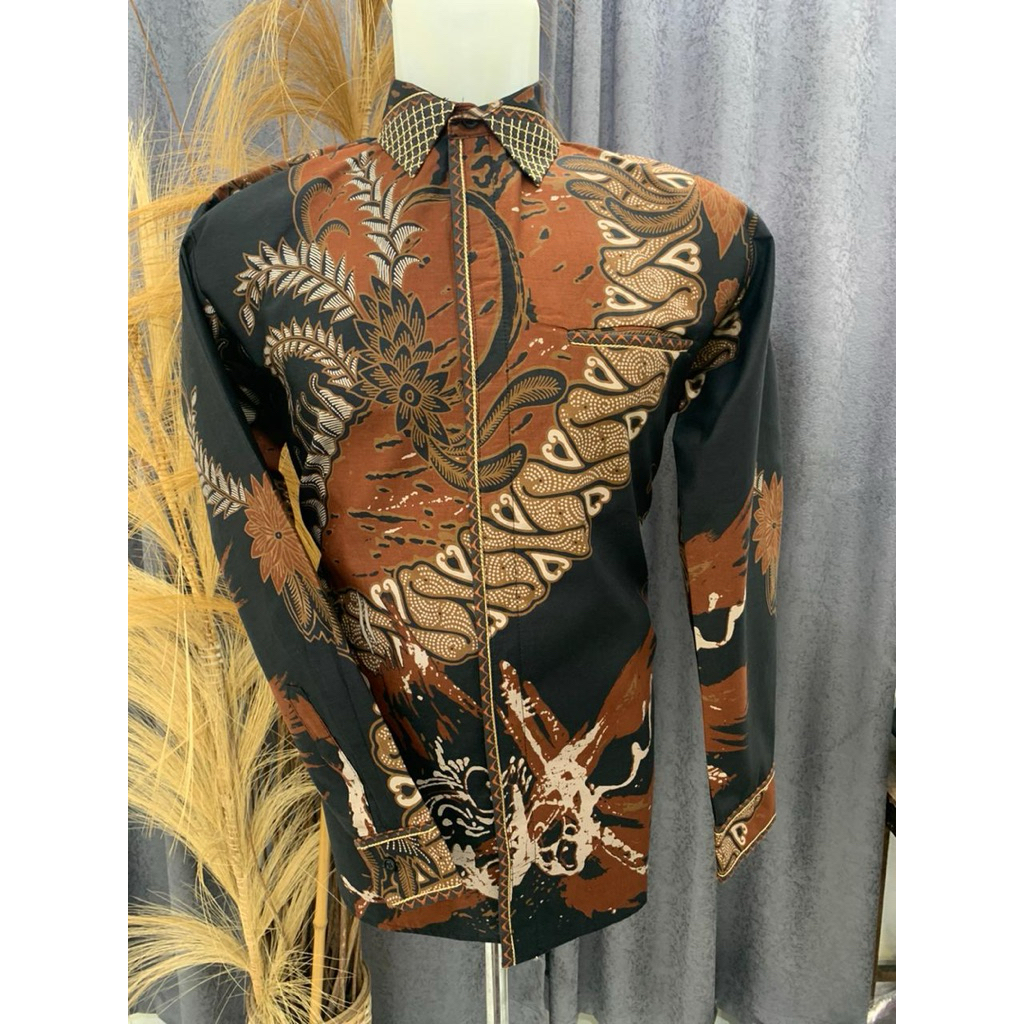 Jual KEMEJA BATIK KATUN SMOCK FULL FURING TRICOT | Shopee Indonesia