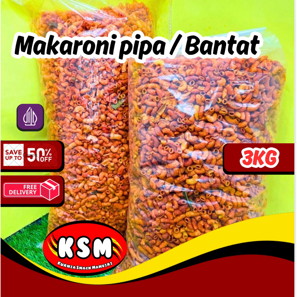 Jual BAL - MAKARONI SETAN BANTAT/ MAKARONI PIPA / SEPAT PEDAS GROSIR ...