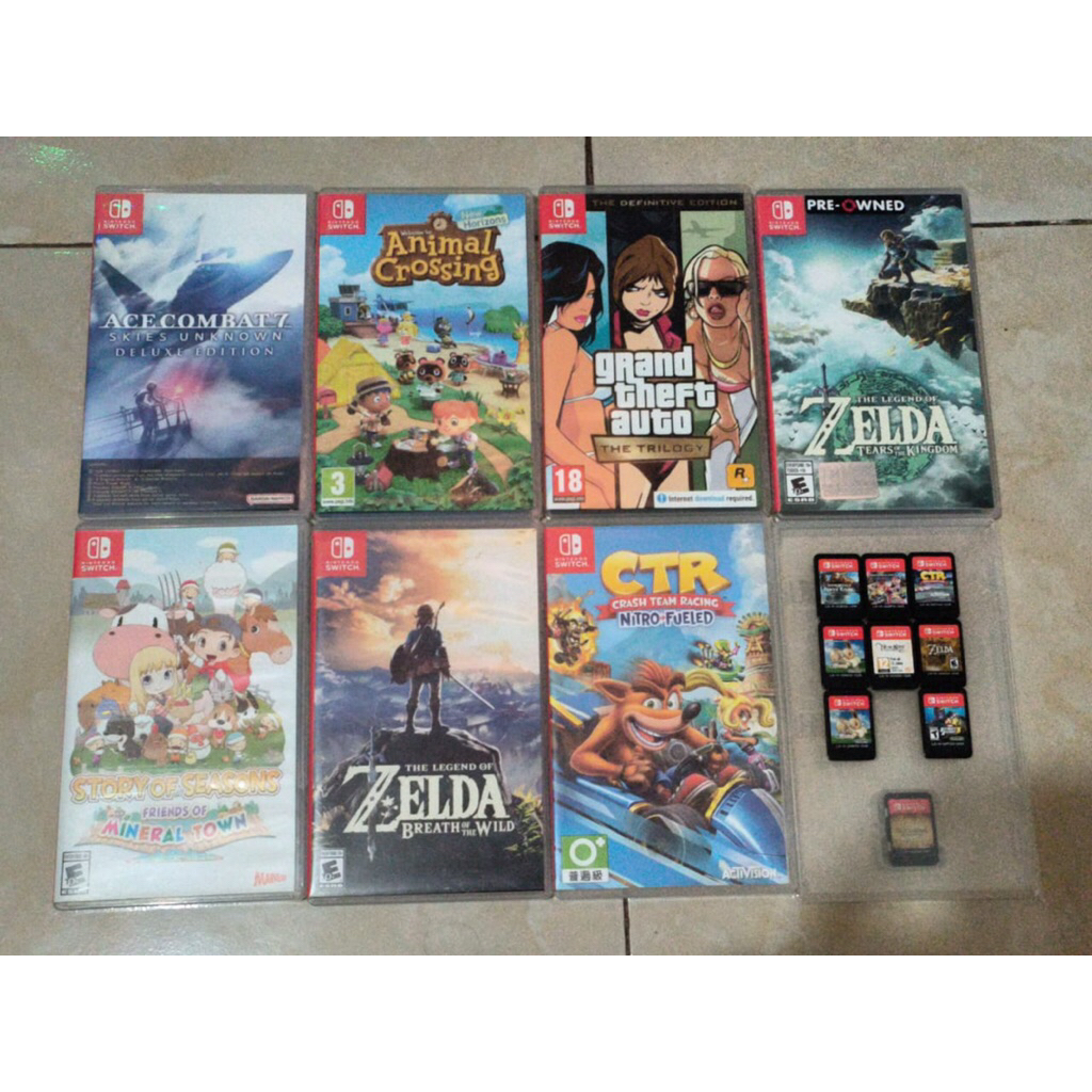 Jual Gamecard Nintendo switch pokemon gta zelda botw totk animal ...