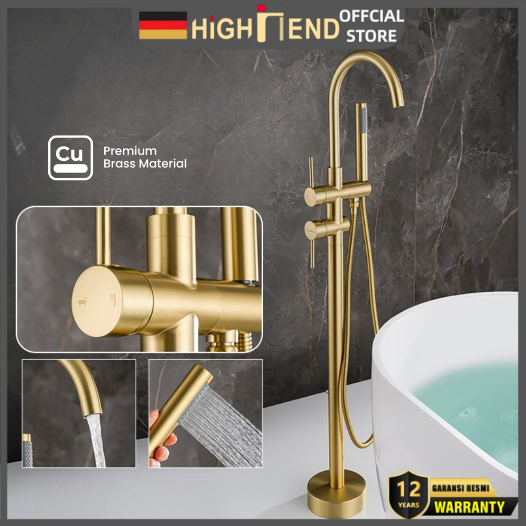Jual HighNend Keran Bak Mandi Berdiri‌ Kran Shower Bathtub Shower Set ...