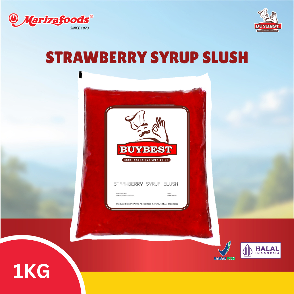 Jual Buybest Strawberry Syrup Slush 1kg - Sirup Stroberi Untuk Minuman ...