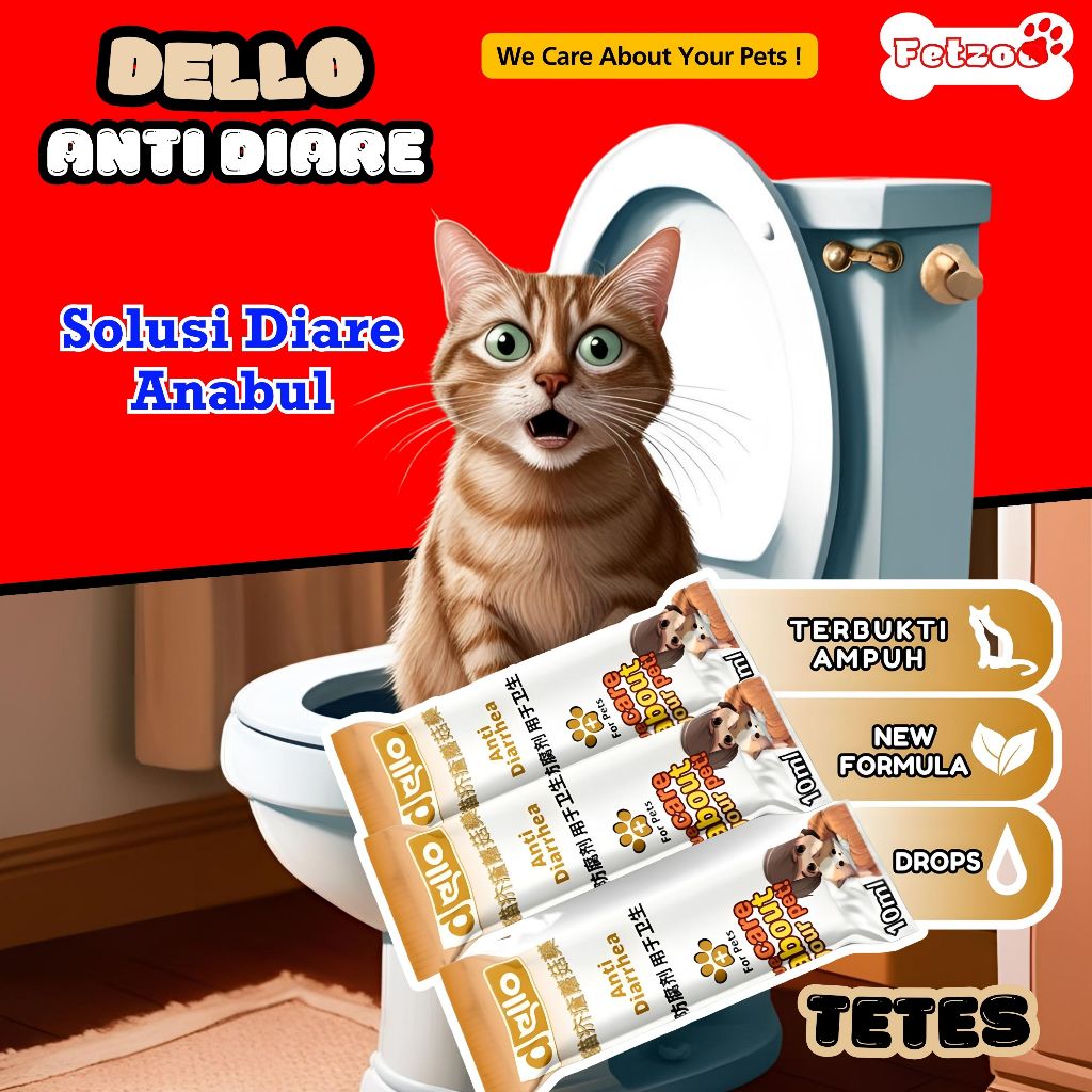 Jual Tetes anti diare Kucing solusi efektif menyembuhkan masalah ...