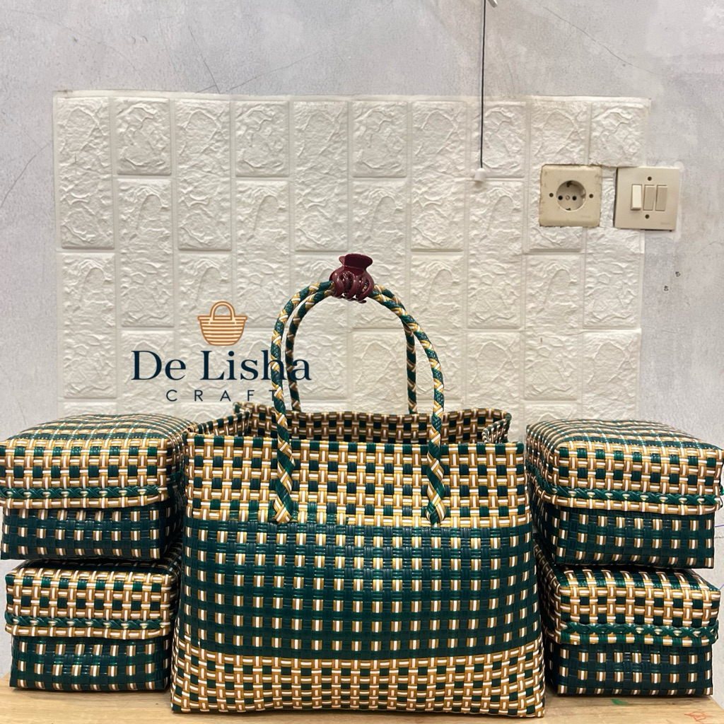Jual Tas jali keben isi 4 warna emerald gold putih / sudah include ...