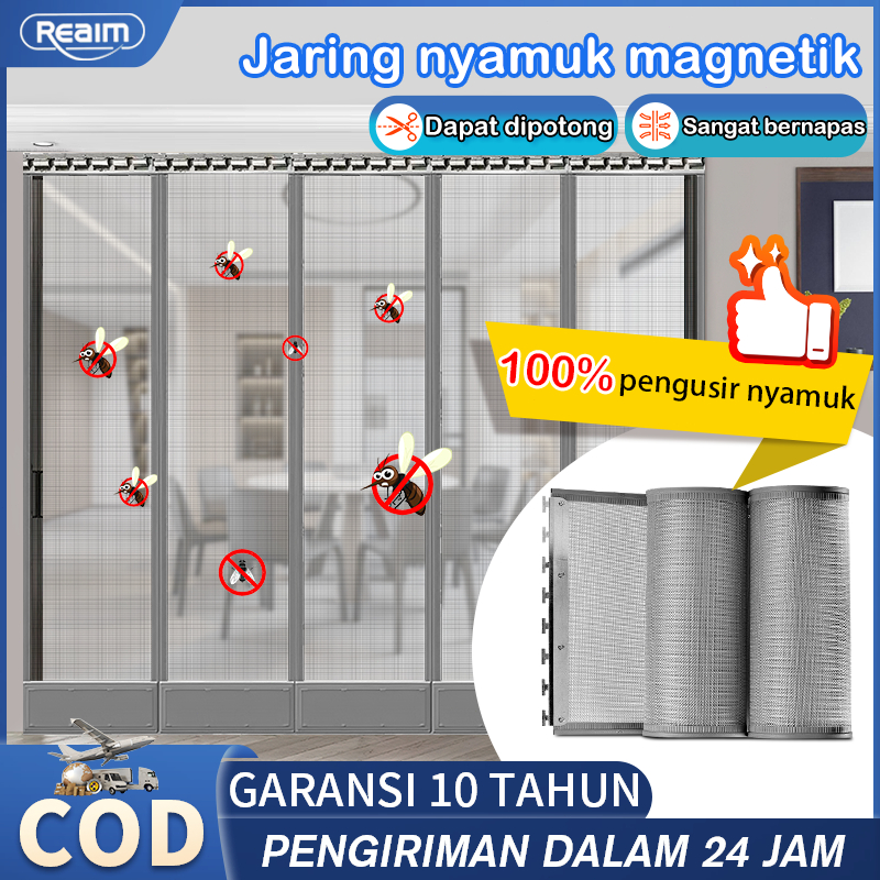 Jual Tirai Pintu Anti Nyamuk Tirai Magnet Pintu Stripe Screen Door ...