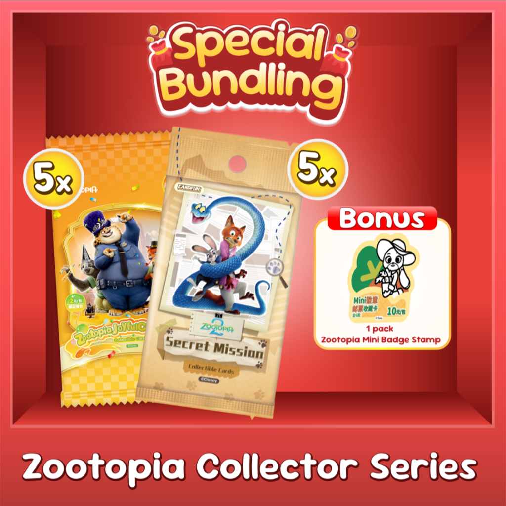Jual Cardfun - Zootopia Series Collector Pack Collectible Cards | 100% ...
