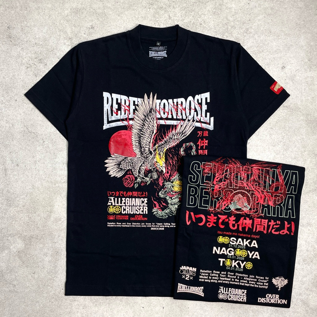 Jual Rebellion Rose - Japan Tour | Tshirt Black Original Merchandise ...