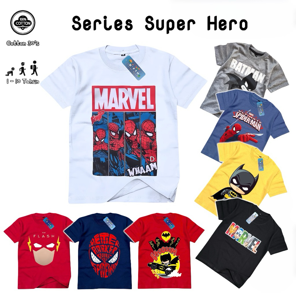 Jual {D.Shelter} BAJU ANAK LAKI-LAKI / ANAK PEREMPUAN SUPER HERO SERIES ...