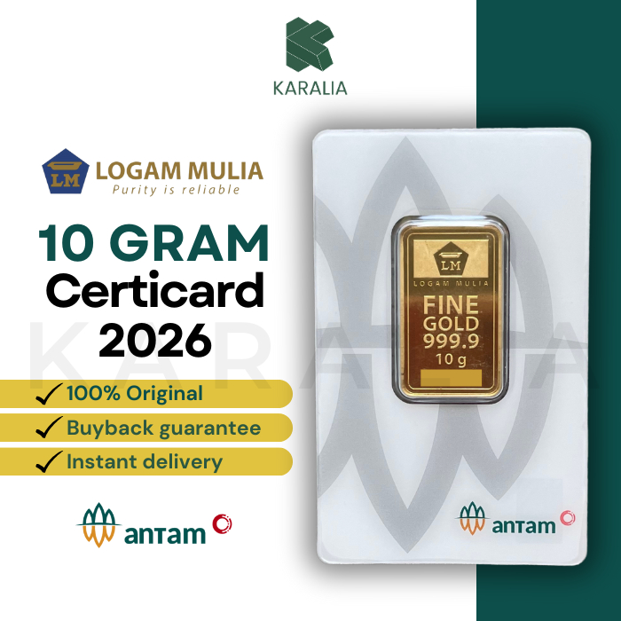 Jual Antam Logam Mulia Emas Antam 10 Gram Emas Logam Mulia Antam 10 ...