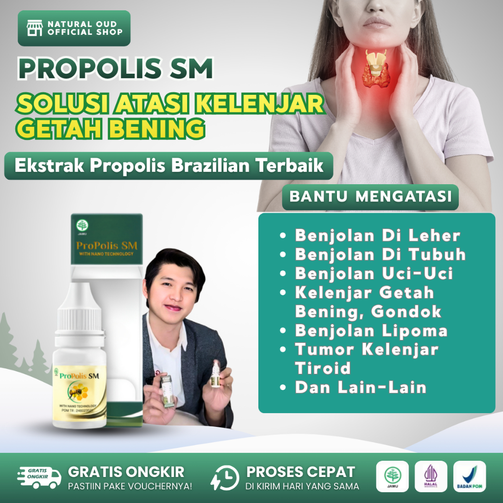 Jual Propolis Sm Asli Obat Benjolan Di Leher Kelenjar Getah Bening ...