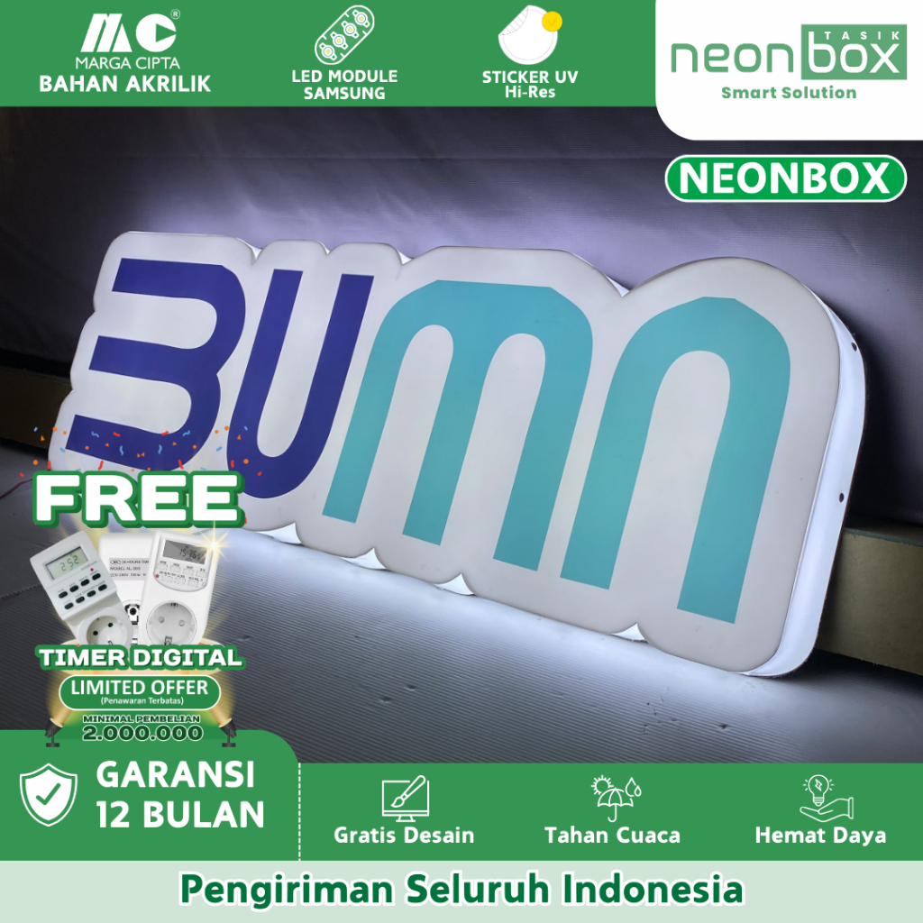 Jual Neon Box Kuliner UMKM Neonbox Akrilik Bebas Bentuk Custom Fee ...