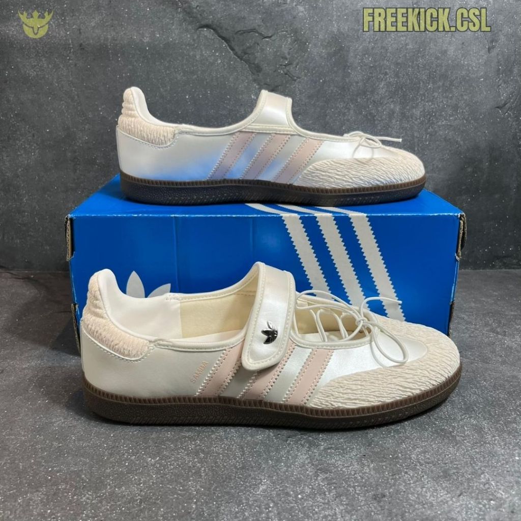 Jual Adidas Samba Jane Cloud White Pink (JR4482) Original | Shopee ...