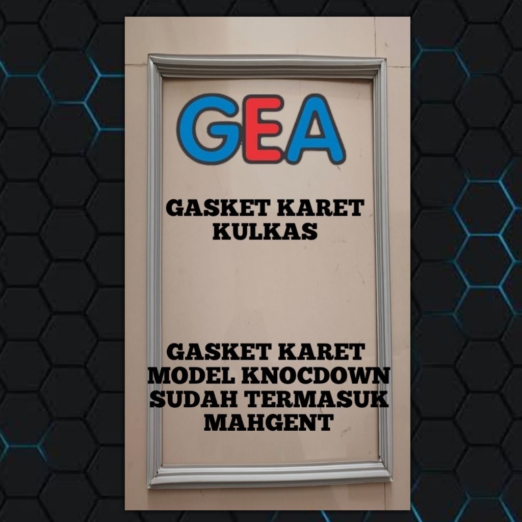 Jual GASKET KARET PINTU CHILLER SHOWCASE GEA MODEL KNOCKDOWN 102 x 67 ...