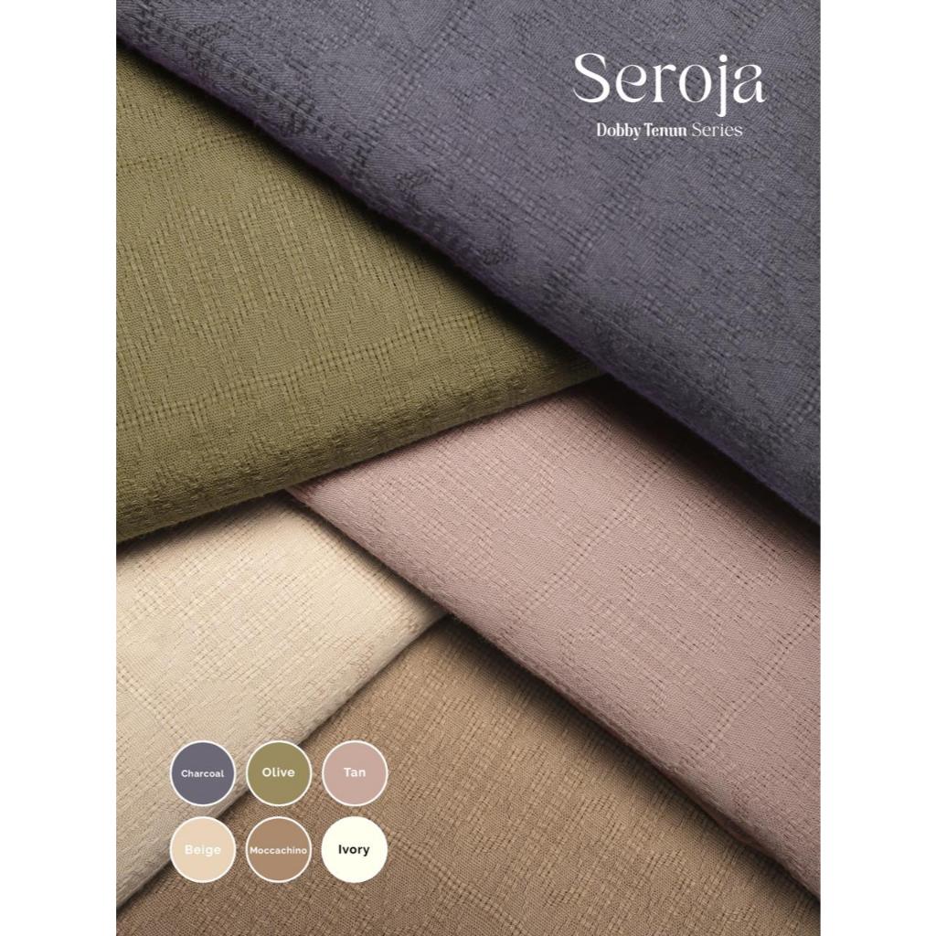 Jual Kain Dobby Tenun Series Seroja | Kain Katun Texture Premium Earth ...