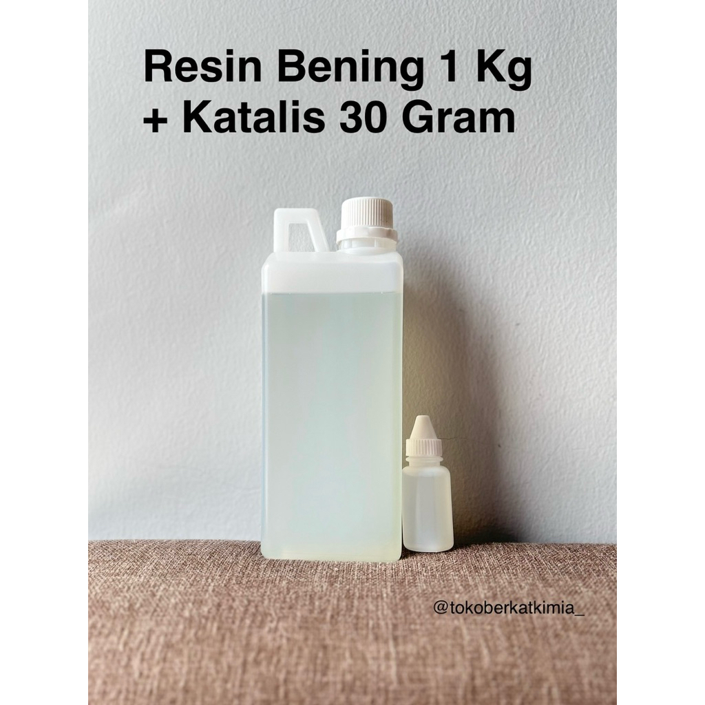 Jual Resin Bening Murah 1 Kg + Katalis 30 gram - epoxy - Resin Bening ...