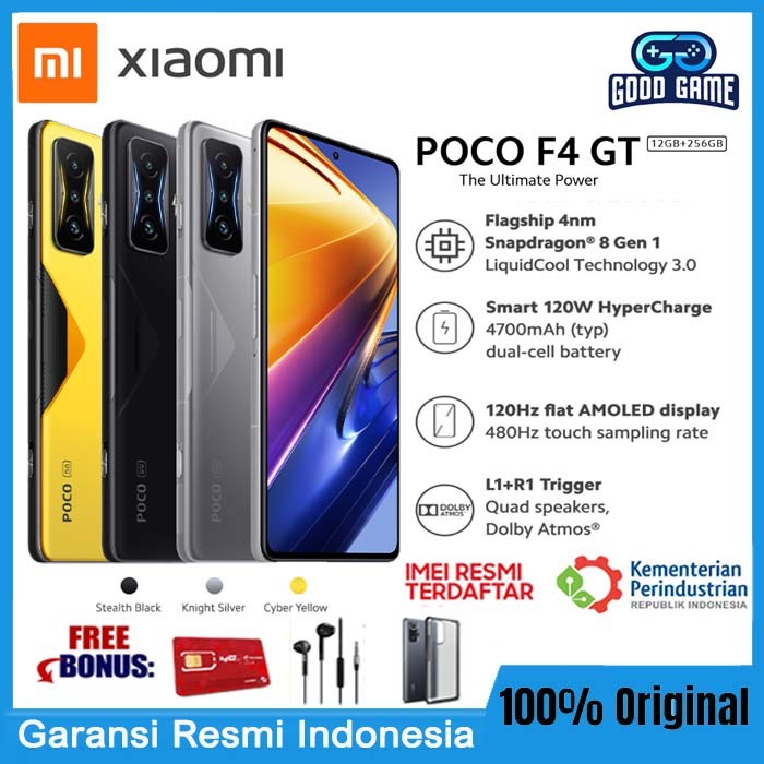Jual Xiaomi Poco F4 GT 12/256GB Produk Resmi Indonesia - Fullset ...