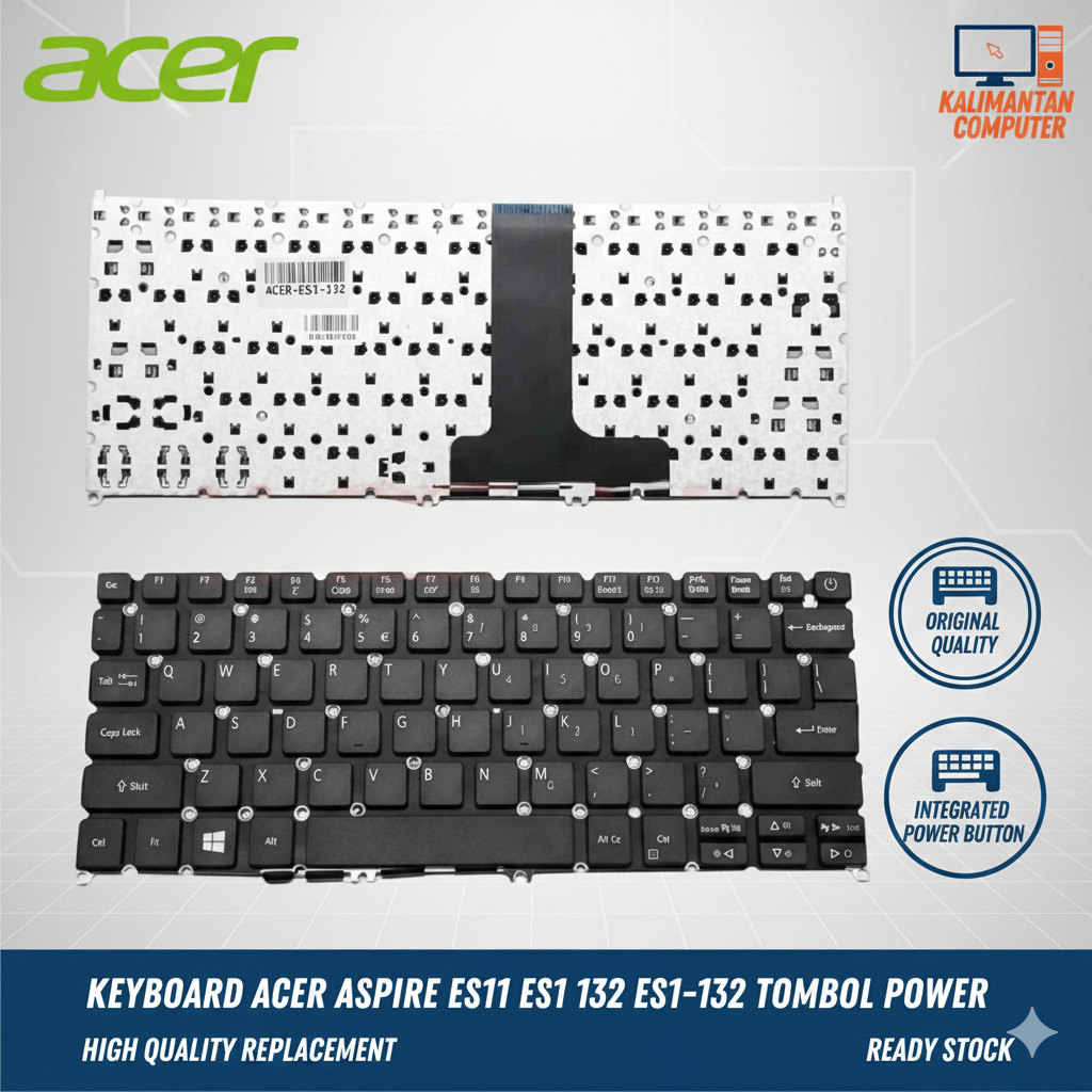 Jual KEYBOARD ACER ASPIRE ES11 ES1 132 ES1-132 TOMBOL POWER | Shopee ...