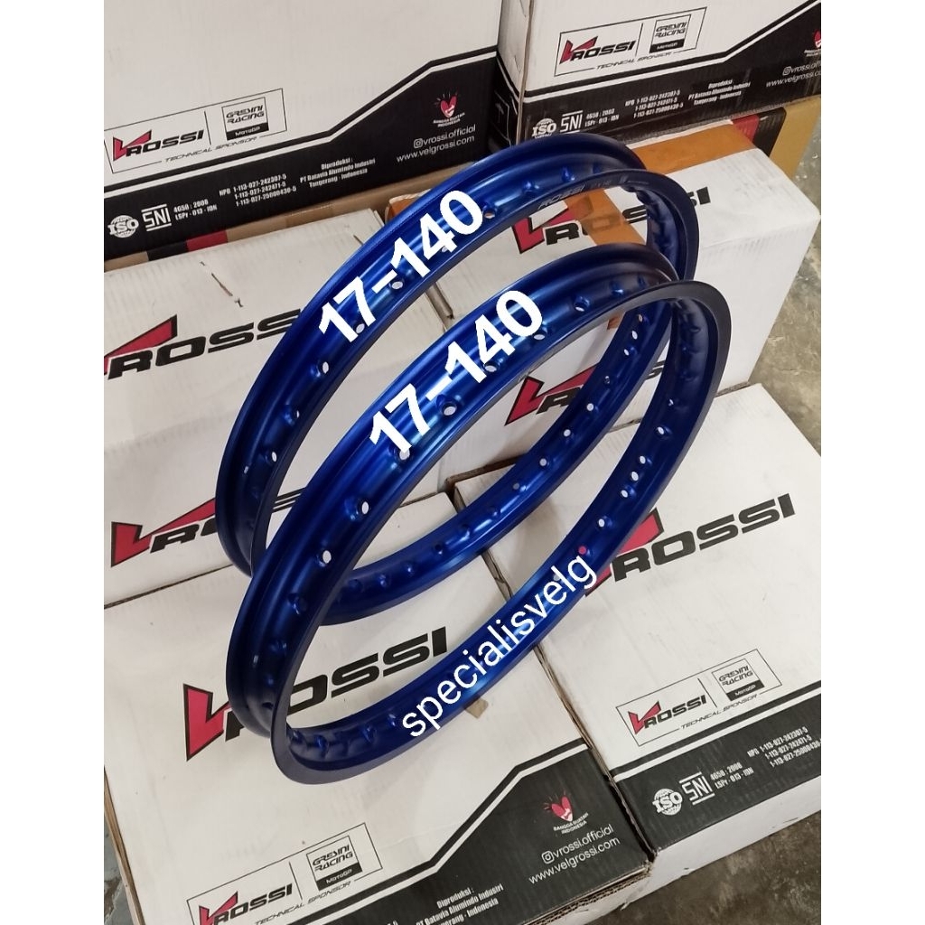Jual VELG/PELAK RING 17 V ROSSI BLUE DARK/BIRU UKURAN 17×140/140 17 140 ...