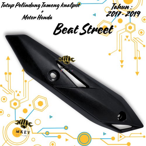 Jual Tutup Tameng Knalpot Honda Beat New Fi Esp Street Pop 2017-2019 ...