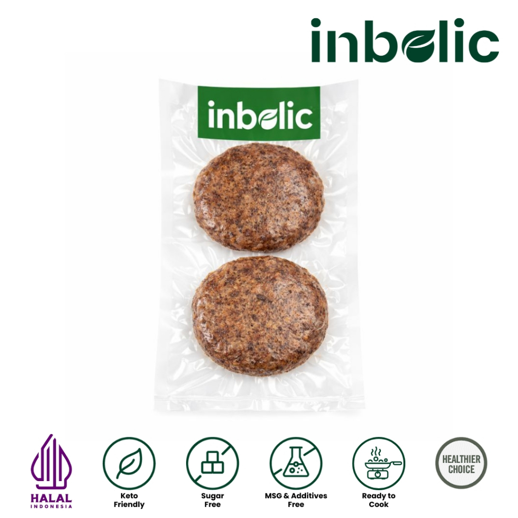 Jual Inbolic Beef Patty | Daging Burger Bebas Tepung | Daging Burger ...