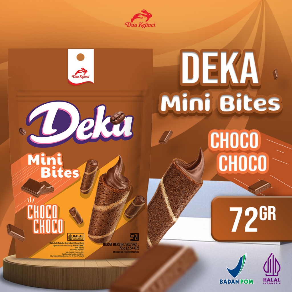 Jual DEKA Wafer Mini Bites Cripsy Creamy - Choco/Durian/Ube (72g ...