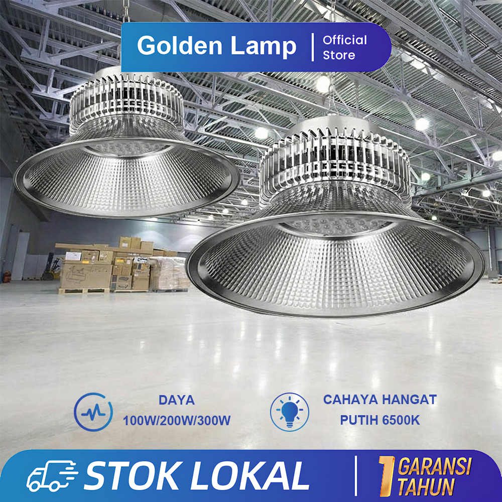 Jual Lampu LED High Bay 100W 200W 300W - Lampu Sorot Industri LED ...