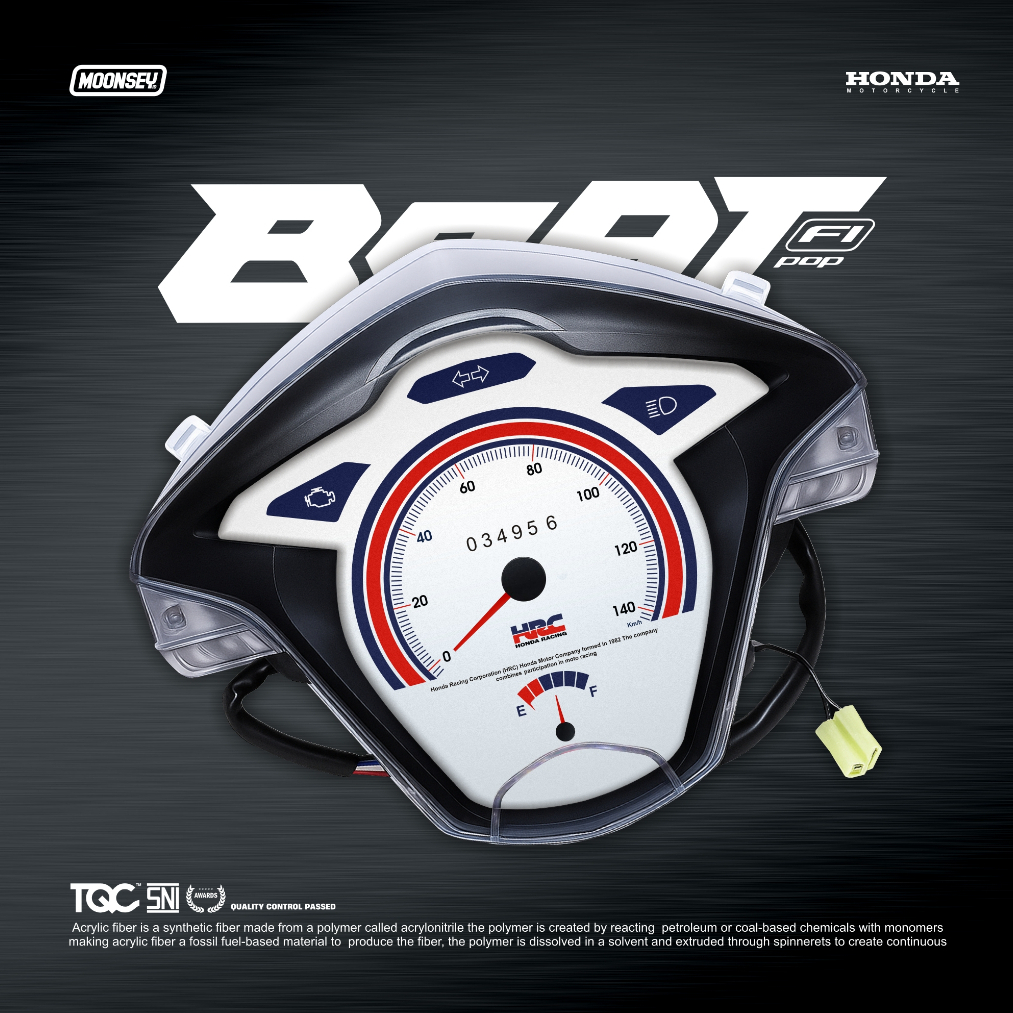 Jual Papan Panel Speedometer Honda Beat FI lama HRC PUTIH | Shopee ...