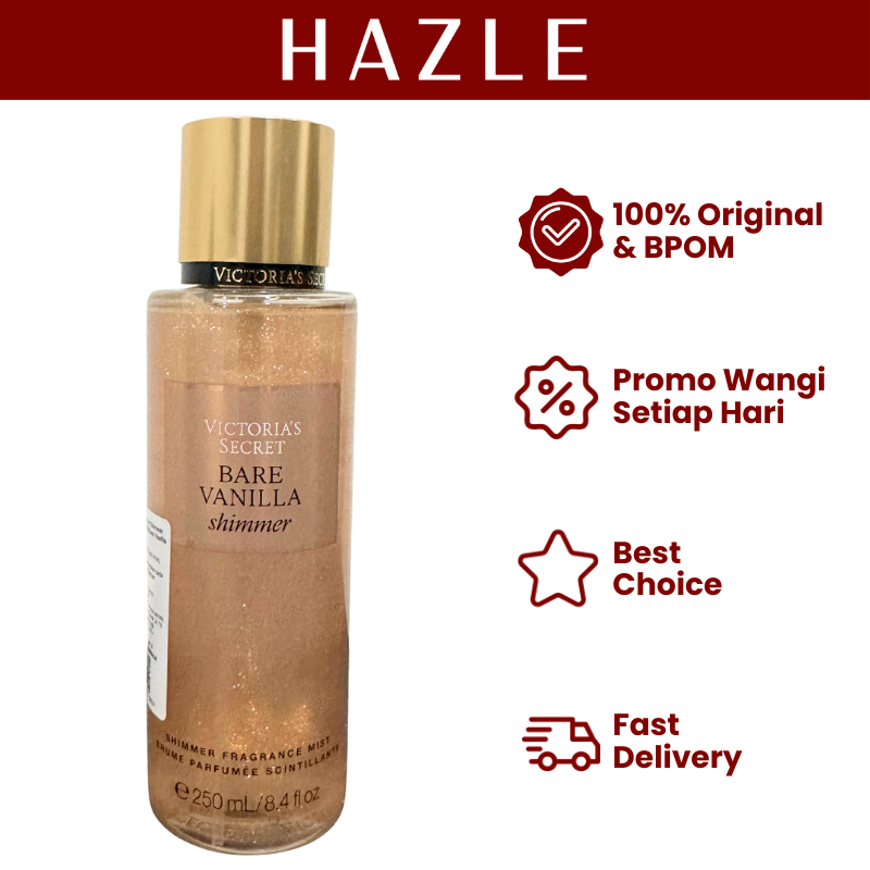 Jual Victoria Secret Body Mist Bare Vanilla Shimmer Woman Fragrance 250 ...