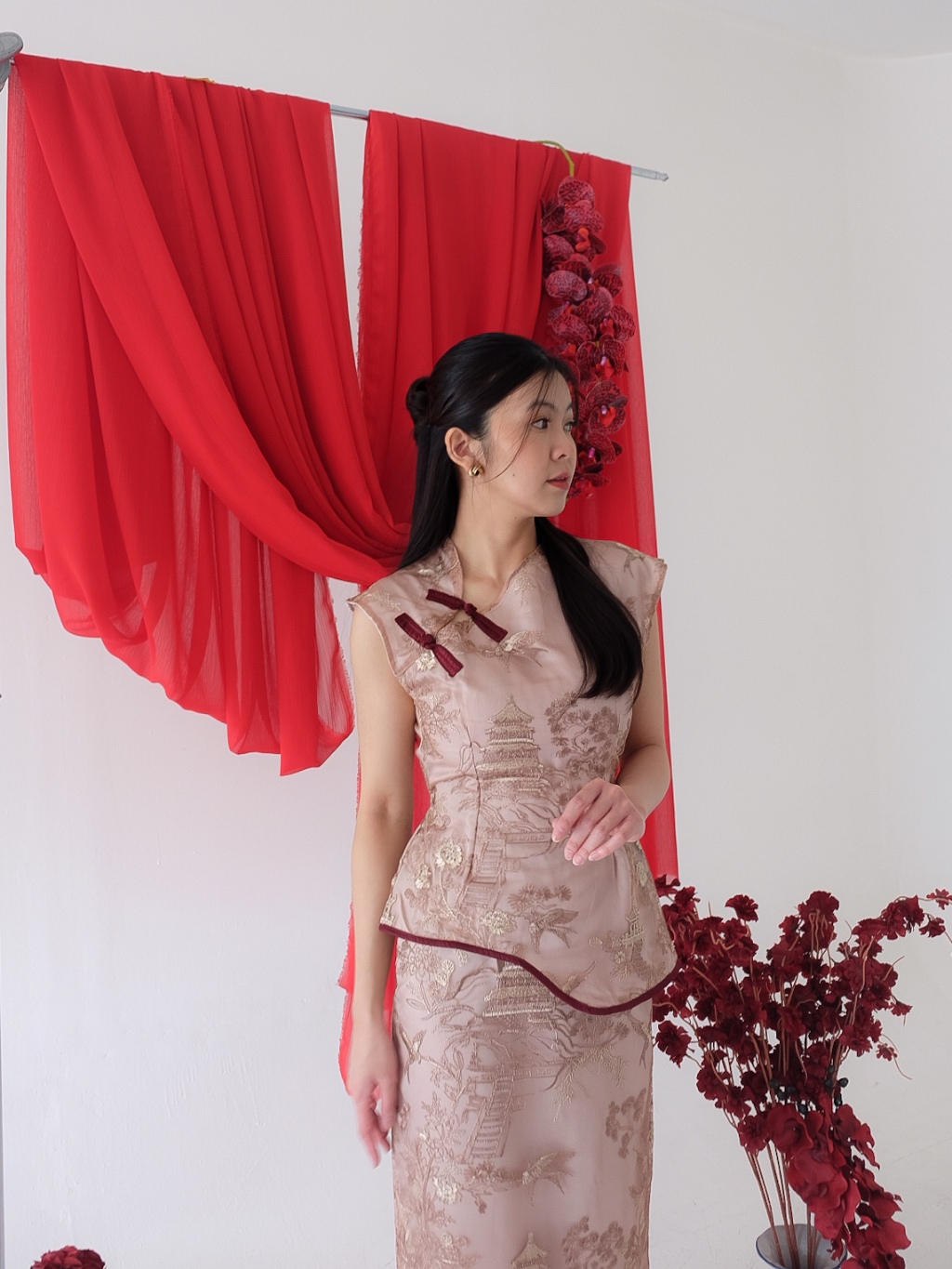 Jual ARELLE - Feng Jing Set - Cheongsam Imlek Modern | Shopee Indonesia