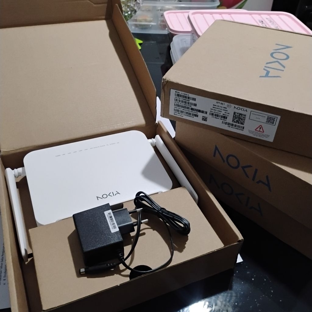 Jual NOKIA G-1425G-H Dual Band Gigabit Port Biru Mulus Plus Adaptor dan ...