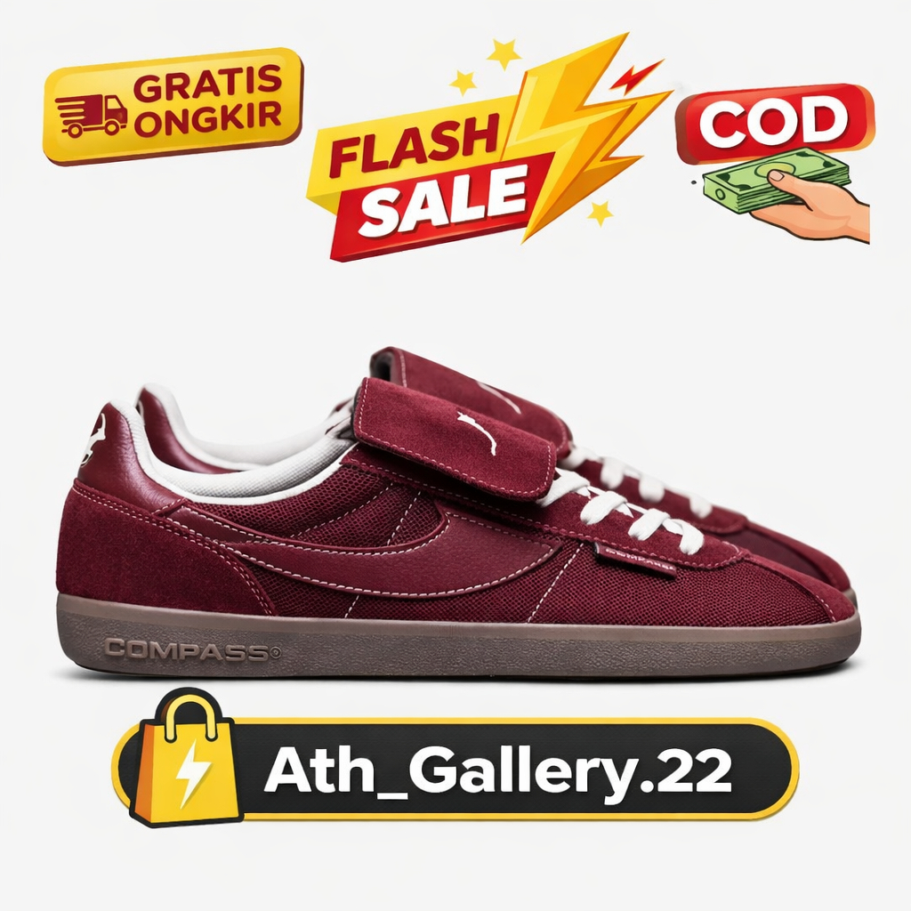 Jual SEPATU PRIA COMPASS TRIBUNE AWAY MAROON ORIGINAL - SEPATU SNEAKERS ...