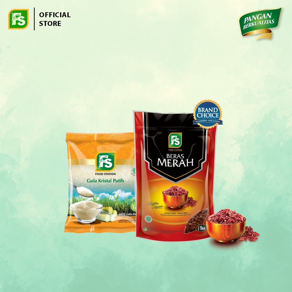 Jual Bundling FS Gula Premium - Orange 1Kg + FS Beras Merah 1 kg ...