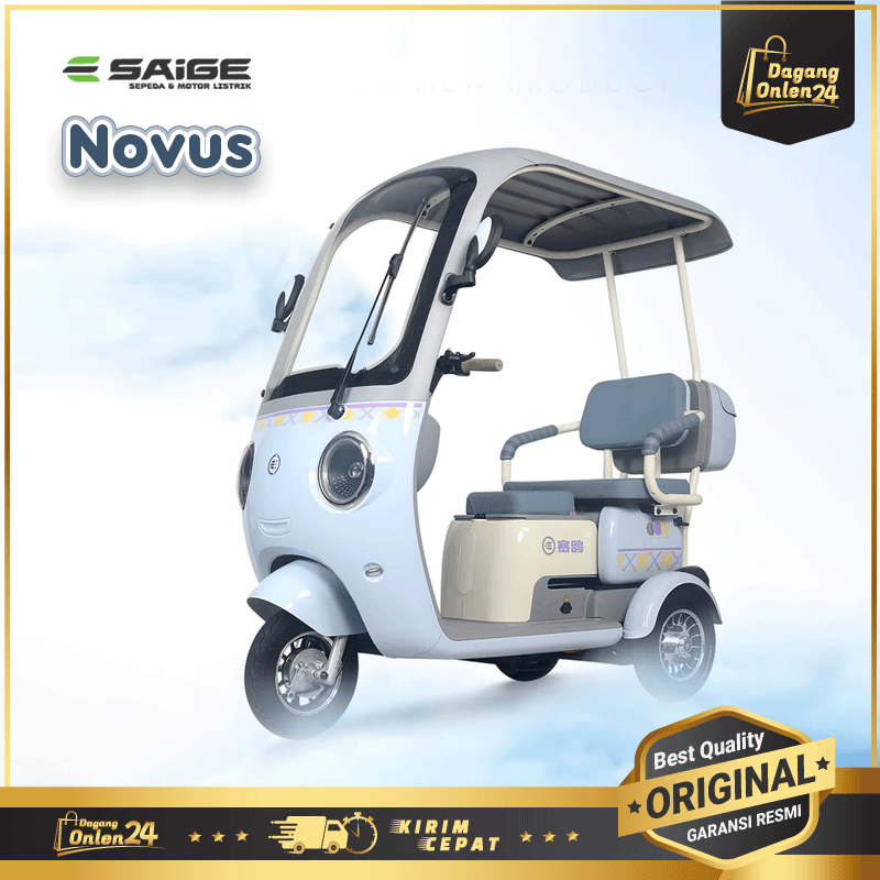Jual Sepeda Listrik Roda 3 Dewasa SaiGe Novus Mirip Mobil Bajai Speda ...