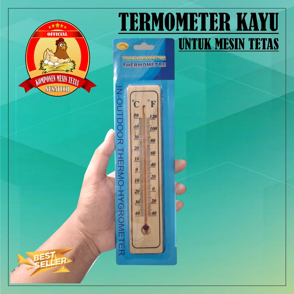 Jual Termometer Termometer kayu untuk Ruangan Dan Mesin Tetas | Shopee ...